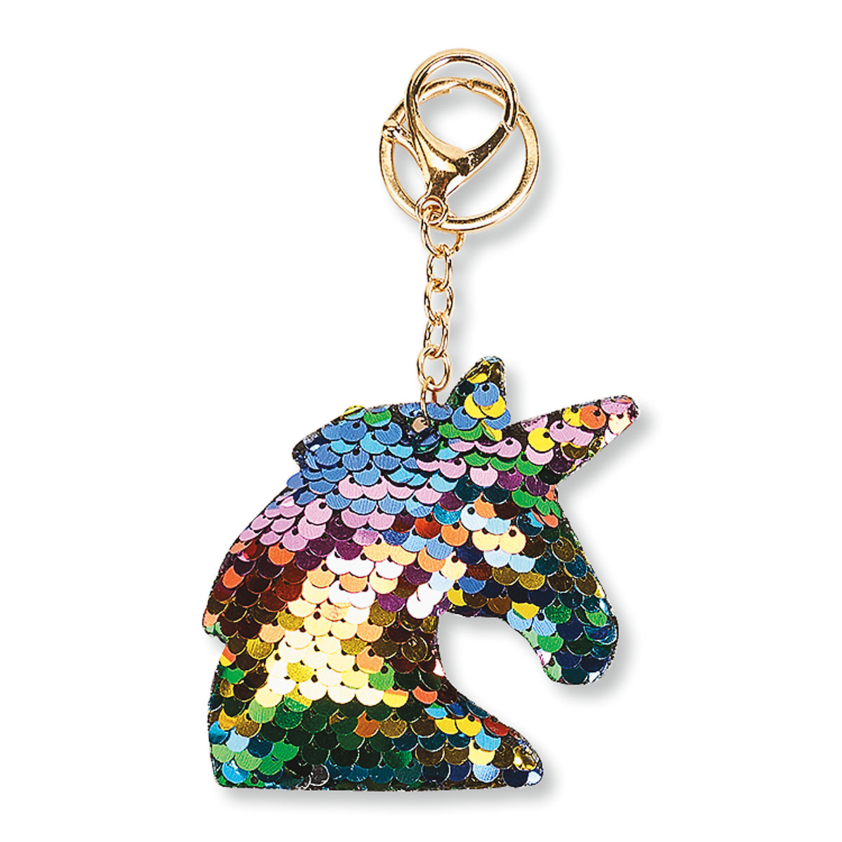 Unicorn Sequin Keychain | Lillian Vernon