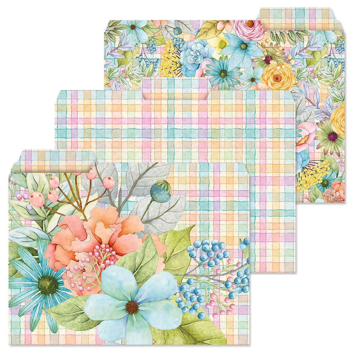 Sentiment Garden File Folders | Lillian Vernon