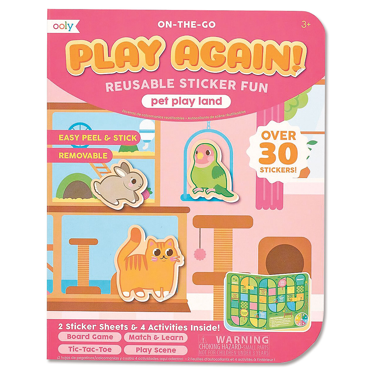 Play Again Pet Play Land Reusable Stickers | Lillian Vernon